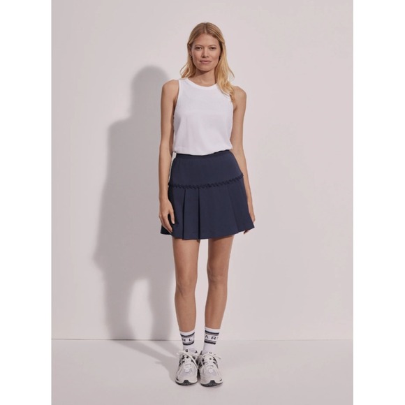 Varley | Shorts | Varley Skort Navy Blue Ayla High Rise Pleated Tennis ...